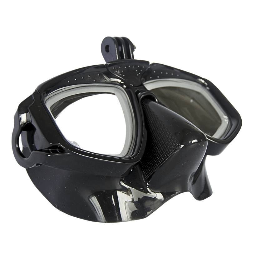 Prescription Snorkel Mask with GoPro Mount | Black | Large face ...