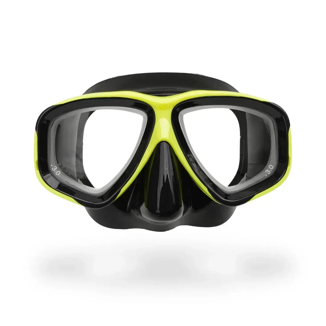 Prescription Snorkel Mask | Black | Medium | Diopter -1.50 ~ -8.00 ...