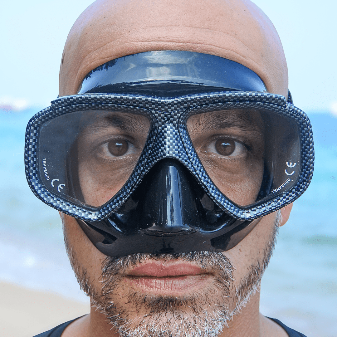 Prescription Scuba Dive Mask | Small/Medium Faces | Black – Oceans Optics