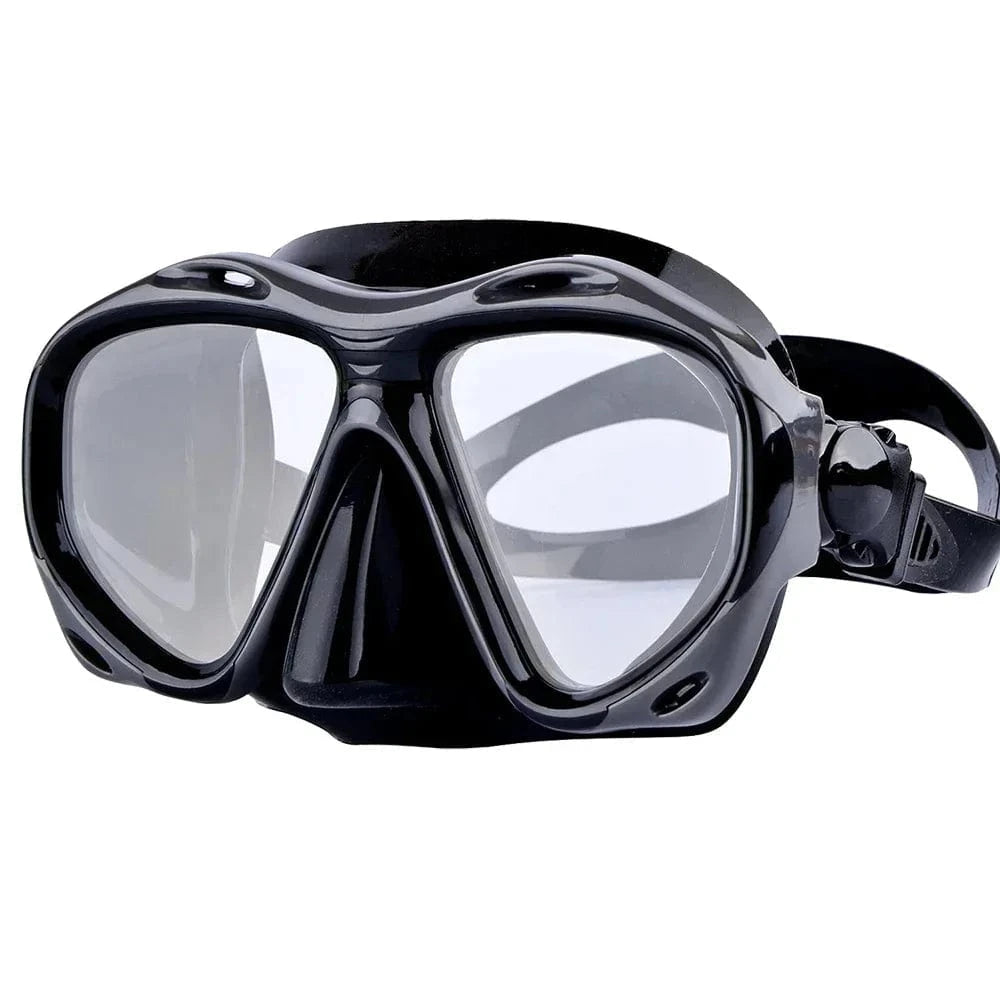 Midnight Mako- Jet black: Diving Mask with Prescription – Oceans Optics