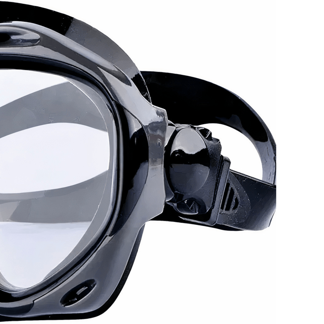 Midnight Mako- Jet black: Diving Mask with Prescription – Oceans Optics