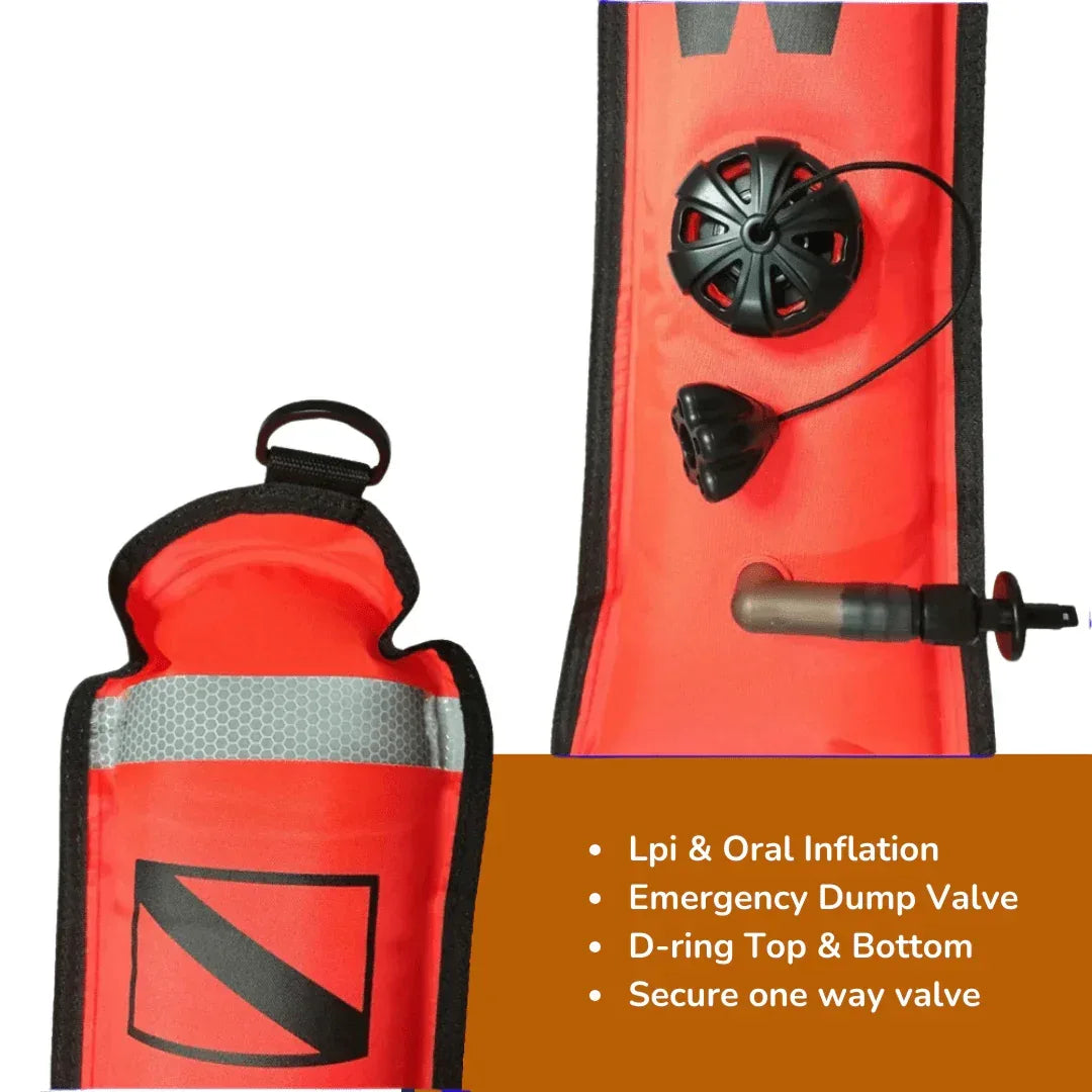 XVIZ SMB 4FT Scuba Diving Surface Marker Buoy with Valve – Oceans Optics