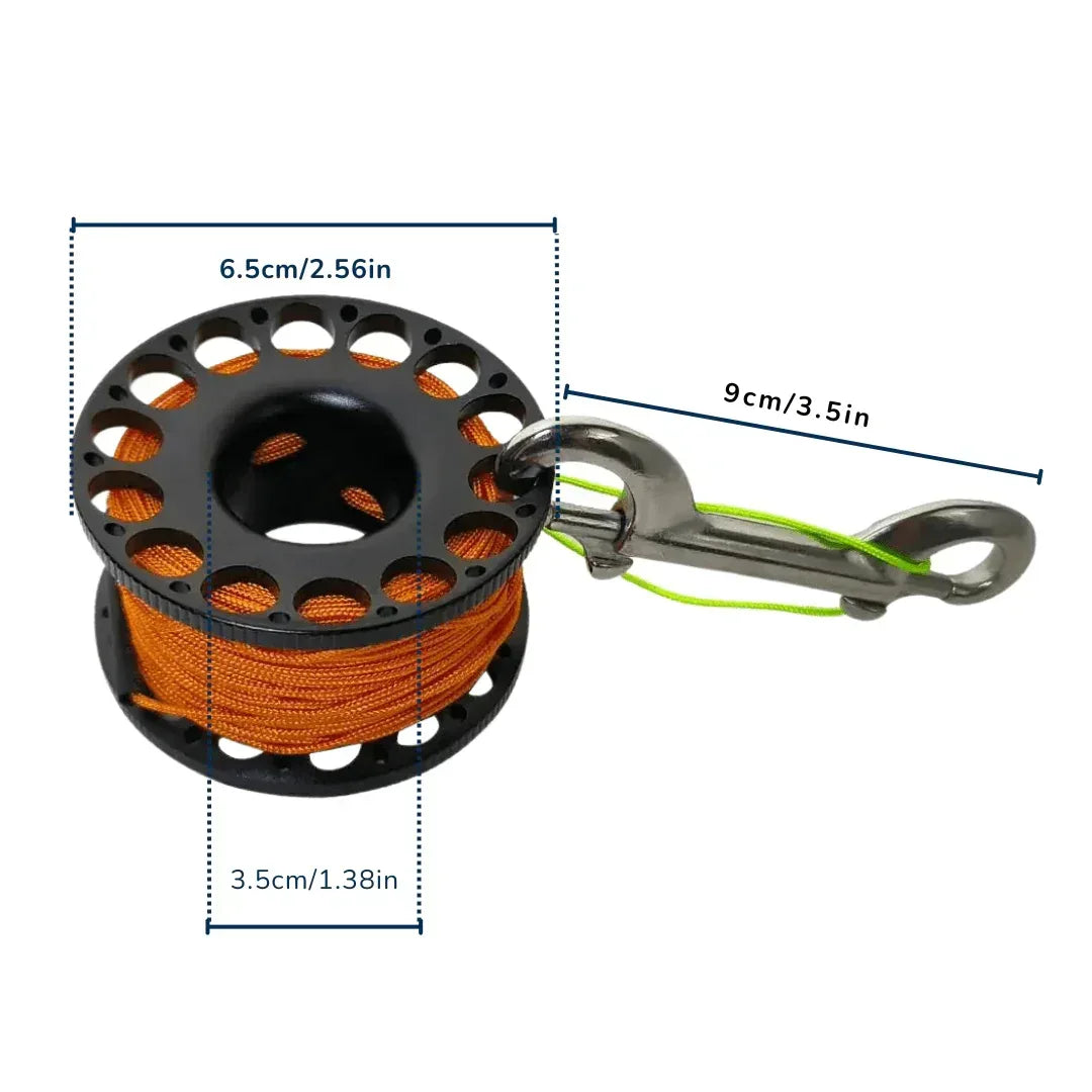 XViz Aluminum Finger Reel Ascent Line Scuba Diving Spool 30M – Oceans ...